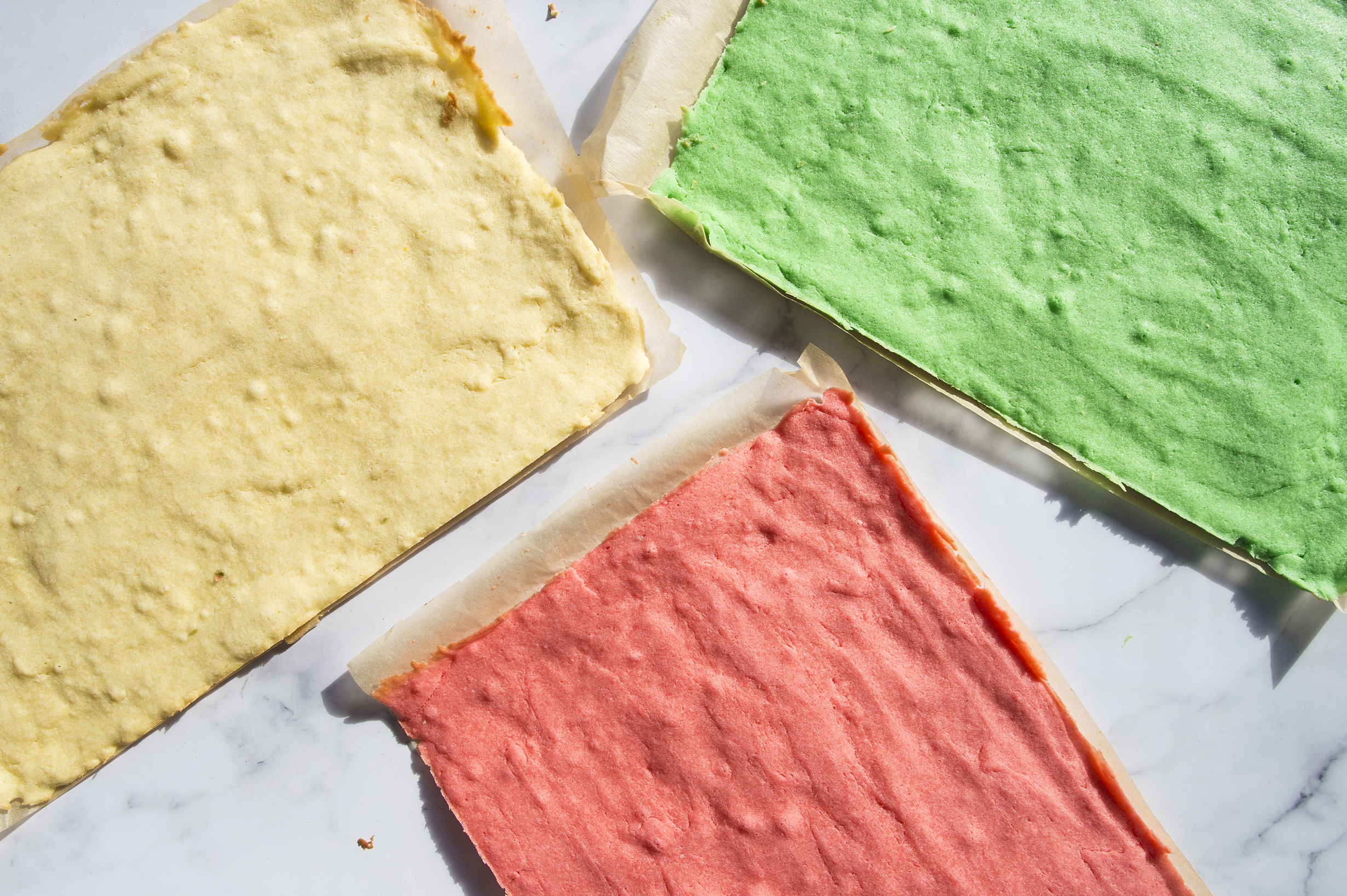 Italian Flag Color Cookies 🇮🇹 Rainbow Cookies / Tri Color