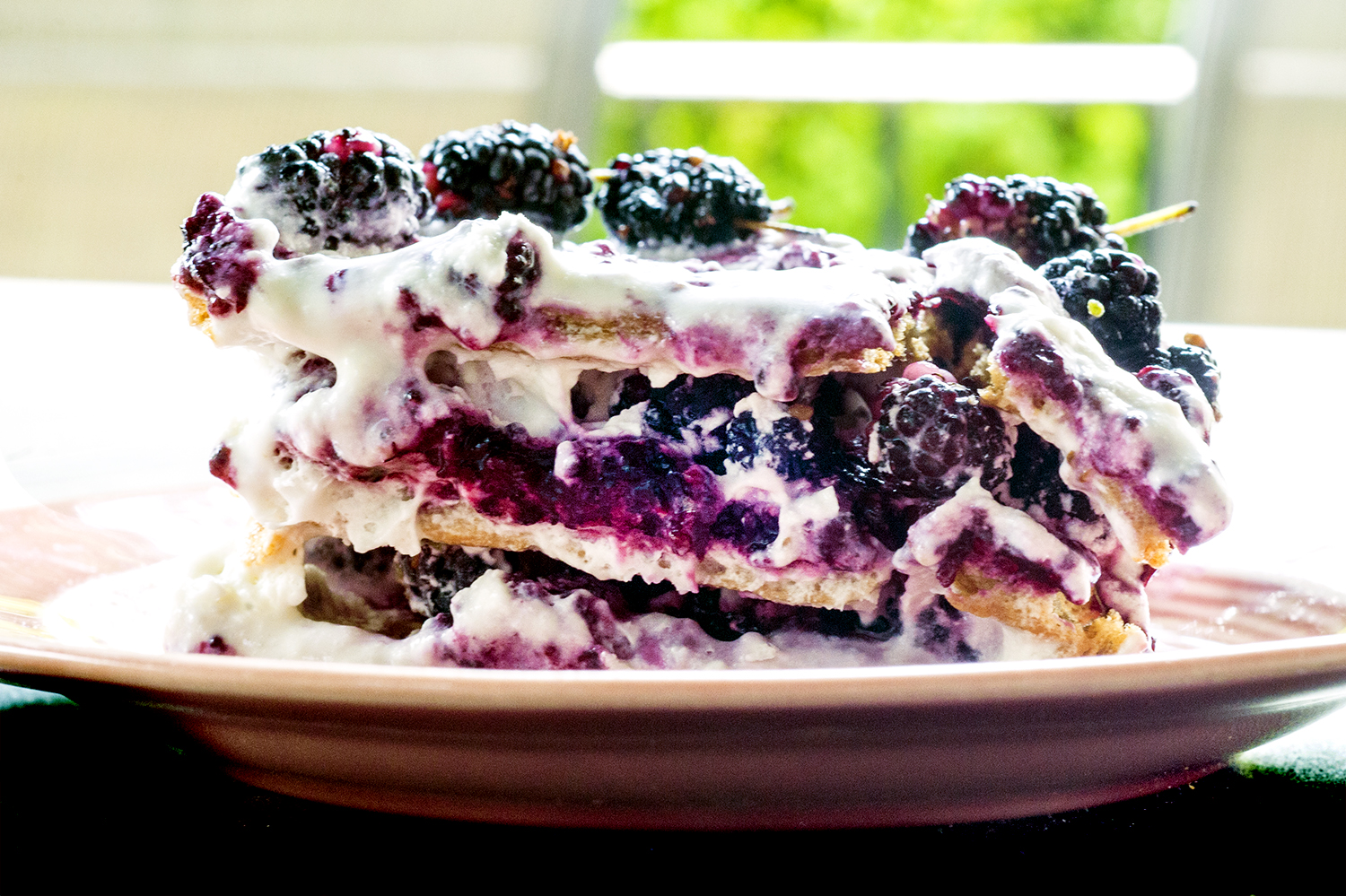 Mulberry Icebox Cake - The Two Bananas